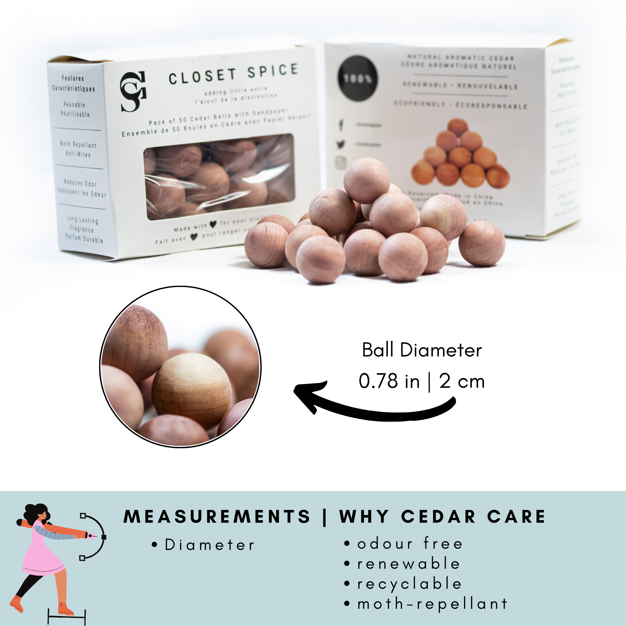 Cedar Balls | Moth Repellant | Odour Free | Eco-Friendly Solution ...